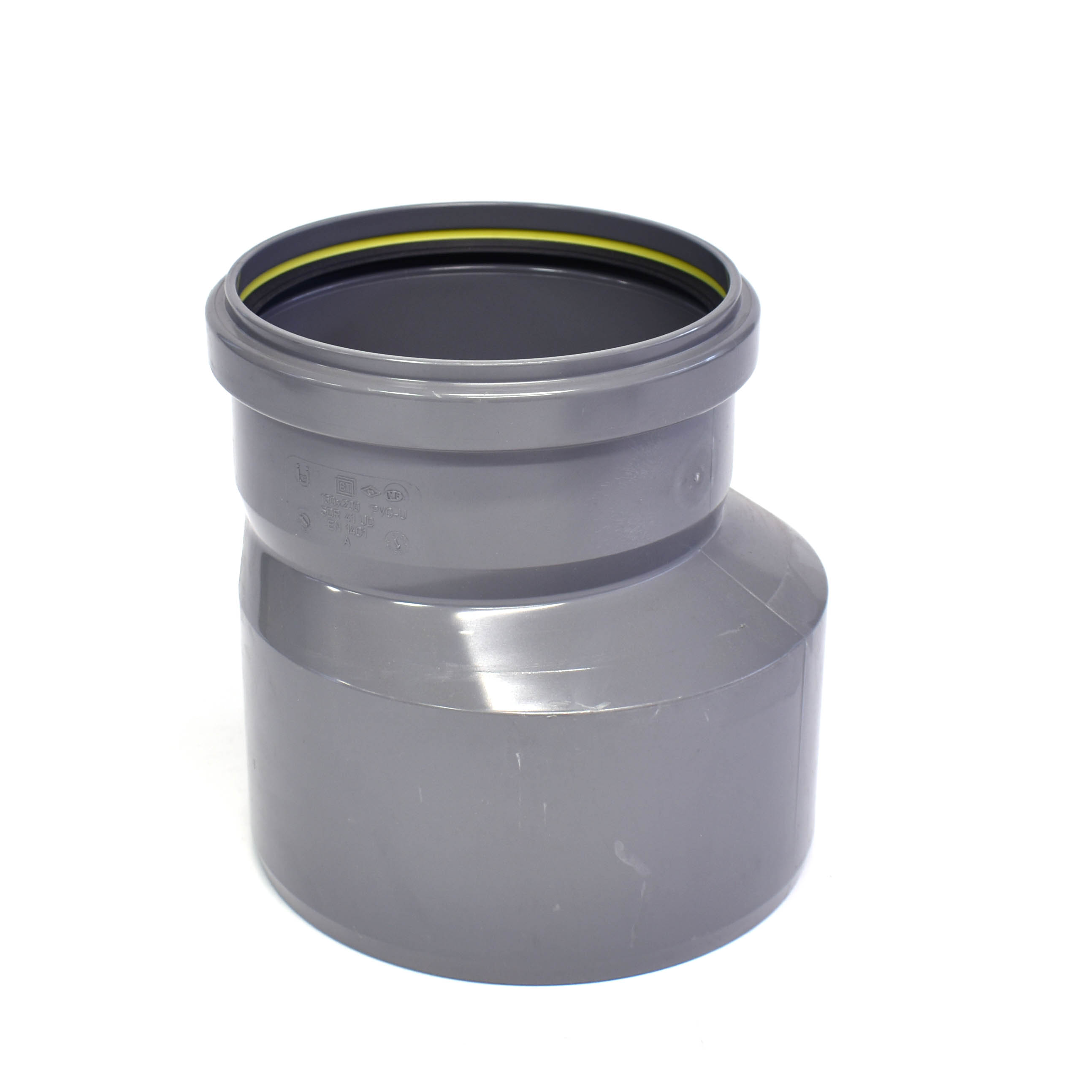 Verloopstuk PVC excentrisch 125 x 110 mm - PVC Manchet Hulpstukken SN4