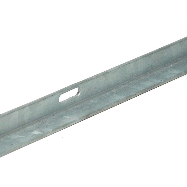 Gegalvaniseerde hoeklijn 6 m slobgaten - Zinken Dakgoot Hulpstukken - E